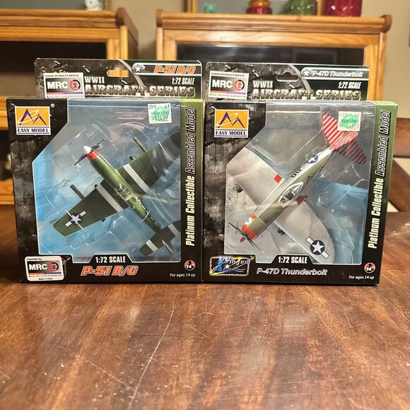 MRC | Toys | Mrc Easy Model Wwii 72 Scale P51bc P47d Thunderbolt | Poshmark